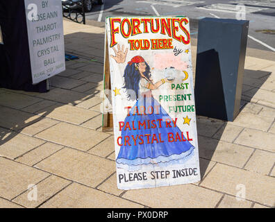 fortune teller sign next to a booth in wolf tone square bantry west ...