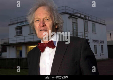 Maurice Kirk, known as the Flying Vet, photographed in Penarth, Wales ...