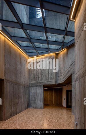 Foyer of the restored Queen Elizabeth Hall, Southbank Centre, London ...