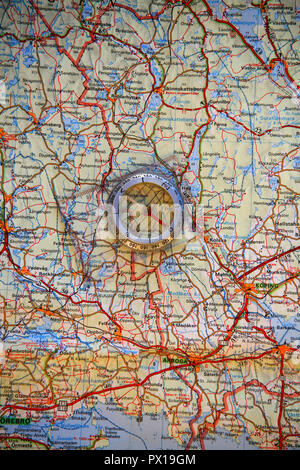 A compass, Sweden Stock Photo - Alamy