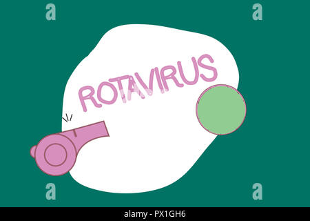 Writing note showing Rotavirus. Business photo showcasing Leading cause ...