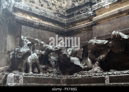 The unbeliavable details of Kailasa Temple of Ellora caves, the rock ...