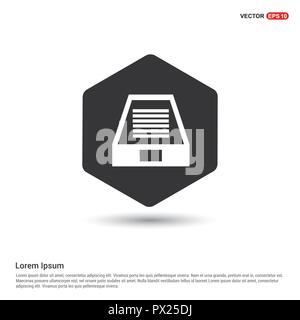 Computer disk icon Hexa White Background icon template - Free vector ...