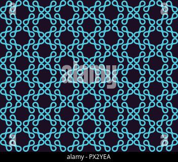 Abstract seamless pattern. Arabic line ornament with geometric shapes ...