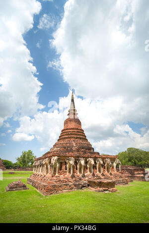 Wat Sorasak Temple at Sukhothai Historical Park, a UNESCO World ...
