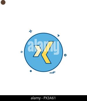 media network social xing png vector Stock Vector Image & Art - Alamy