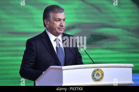 President of Uzbekistan Shavkat Mirziyoyev addresses the 80th session of the United Nations ...