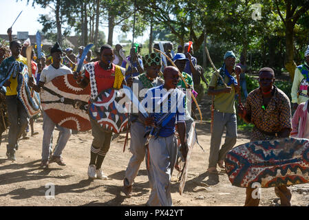 TANZANIA Mara, Tarime, village Masanga, region of the Kuria tribe who ...