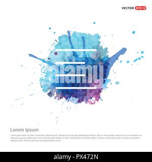Align Text Icon Watercolor Background Stock Vector Image And Art Alamy