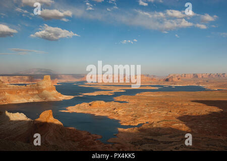 Alstrom Point, AZ, USA. View of Gunsight Bay from towering overlook at ...