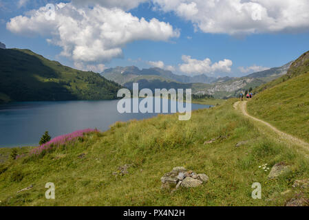 Lake Engstlensee over Engelberg on the Swiss alps Stock Photo - Alamy