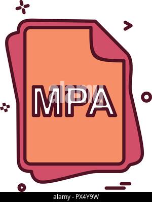 MPA file type icon design vector Stock Vector Image & Art - Alamy