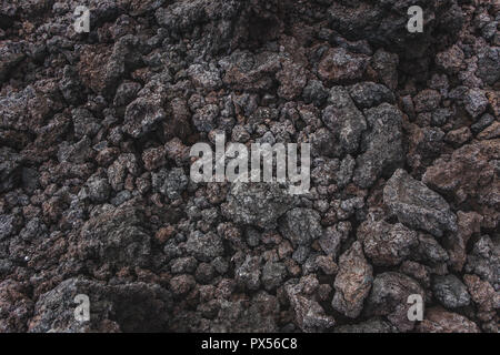Solidified dried lava volcanic rock on Volcan Pacaya, one of Guatemala ...