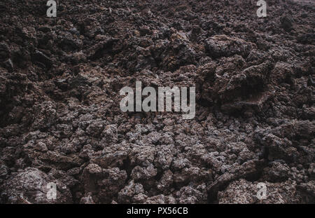 Solidified dried lava volcanic rock on Volcan Pacaya, one of Guatemala ...