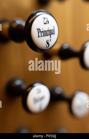 Multiple stops of an organ Stock Photo - Alamy