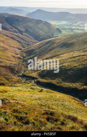 view from the the pennine way grindsbrook edale peak district national ...