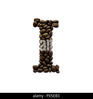 Letter H coffee bean alphabet lettering. 3D Rendering Stock Photo - Alamy
