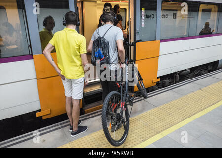 Renfe,Rodalies,R4 line,train,service,train,rail,service,at Terrassa ...