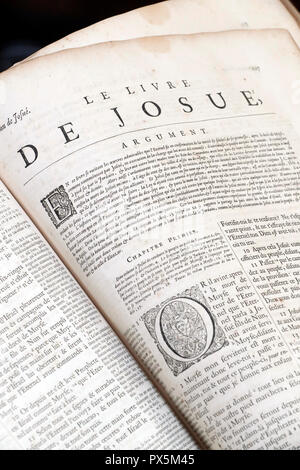The Book of Joshua in the Bible Stock Photo - Alamy