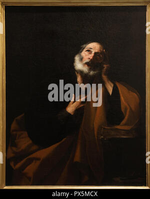 Jusepe de Ribera, The Repentance of Saint Peter, painting in oil on ...