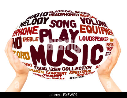 Concert word cloud concept with music live related tags Stock Photo - Alamy
