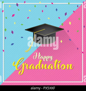 Happy Graduation Day Colourful Background Stock Photo - Alamy