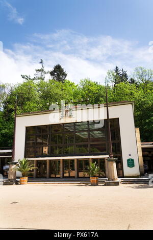 LUHACOVICE, CZECH REPUBLIC - APRIL 30 2018: Vincentka spring at the ...