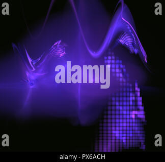 Purple fractal circle sphere. Fantasy fractal texture. Digital art. 3D ...