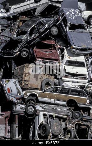 stage Festspielbühne Bregenz, car wrecks Stock Photo - Alamy