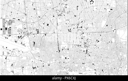 Tehran city map poster. Map of Tehran street map poster. Tehran map ...