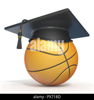 Basketball, sport education concept. 3D rendering isolated on white ...