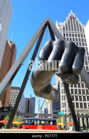 The Monument to Joe Louis, heavyweight champion 1937-50, known also as ...