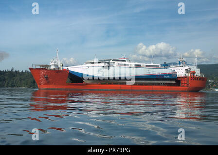 BC FastCat ferry sets off for it new home in British Columbia, Canada ...