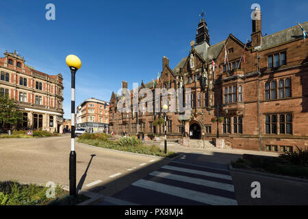 The front facade of Coventry City Council House on Earl Street with the ...