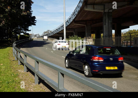 The elevated Ringway Whitefriars section of the ring road running round ...