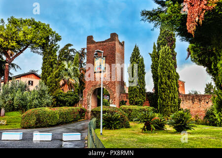Castel di Leva Rome, Italy - October 6, 2018 : The beautiful mosaic of ...