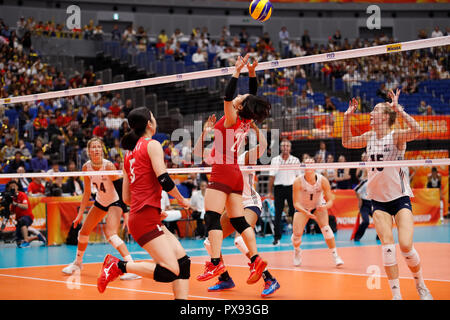 Kanagawa, Japan. 19th Oct, 2018. ?Sarina Koga (JPN) Volleyball : FIVB Volleyball Women's World ...