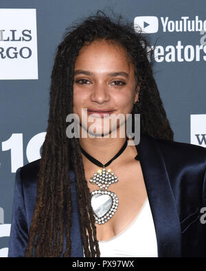 Sasha Lane attends the 2018 GLSEN Respect Awards at the Beverly ...