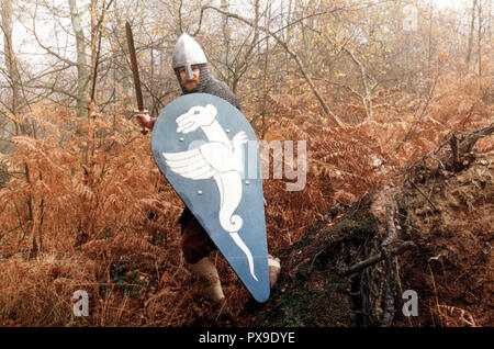 Norman knight, 1066 Battle of Hastings re-enactment. East Sussex ...