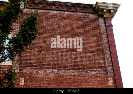 Baltimore, Maryland, Fells Point, painted sign remnant, "VOTE AGAINST ...
