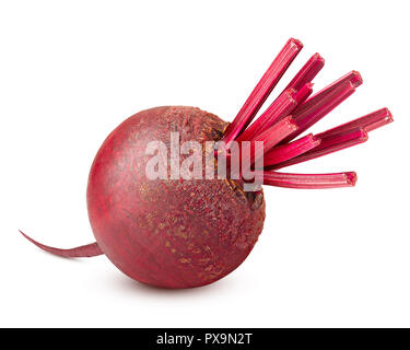 beetroot isolated on white background with full depth of field. Top ...