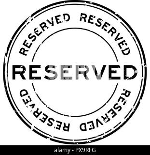 reserved stamp isolated on white Stock Vector Image & Art - Alamy