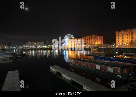 The Albert Dock with the Salthouse Dock in front, Liverpool, England ...