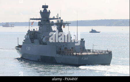 German K130 Braunschweig class corvette F261 Magdeburg during Naval ...