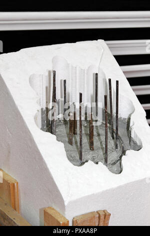 Styrofoam concrete form Stock Photo - Alamy
