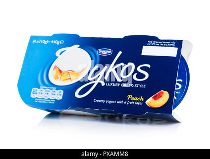 Danone Oykos Greek style yogurt Stock Photo - Alamy