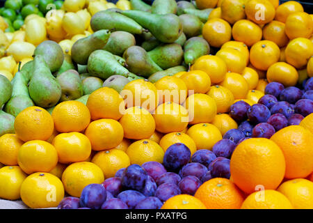 Big assortment of fresh organically grown fruits Stock Photo - Alamy