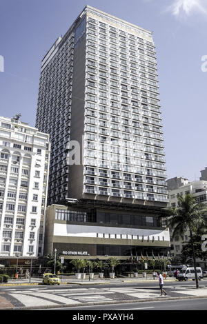 Rio Othon Palace hotel Copacabana beach Rio de Janeiro Brazil Stock ...
