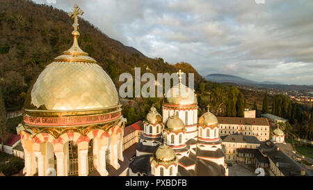 Novy Afon, Abkhazia, Georgia - February 24, 2018: Landscape with views ...