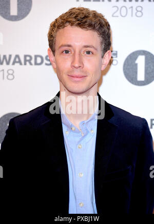 Matt Edmondson arriving for the BBC Radio 1 Teen Awards, Wembley Arena ...